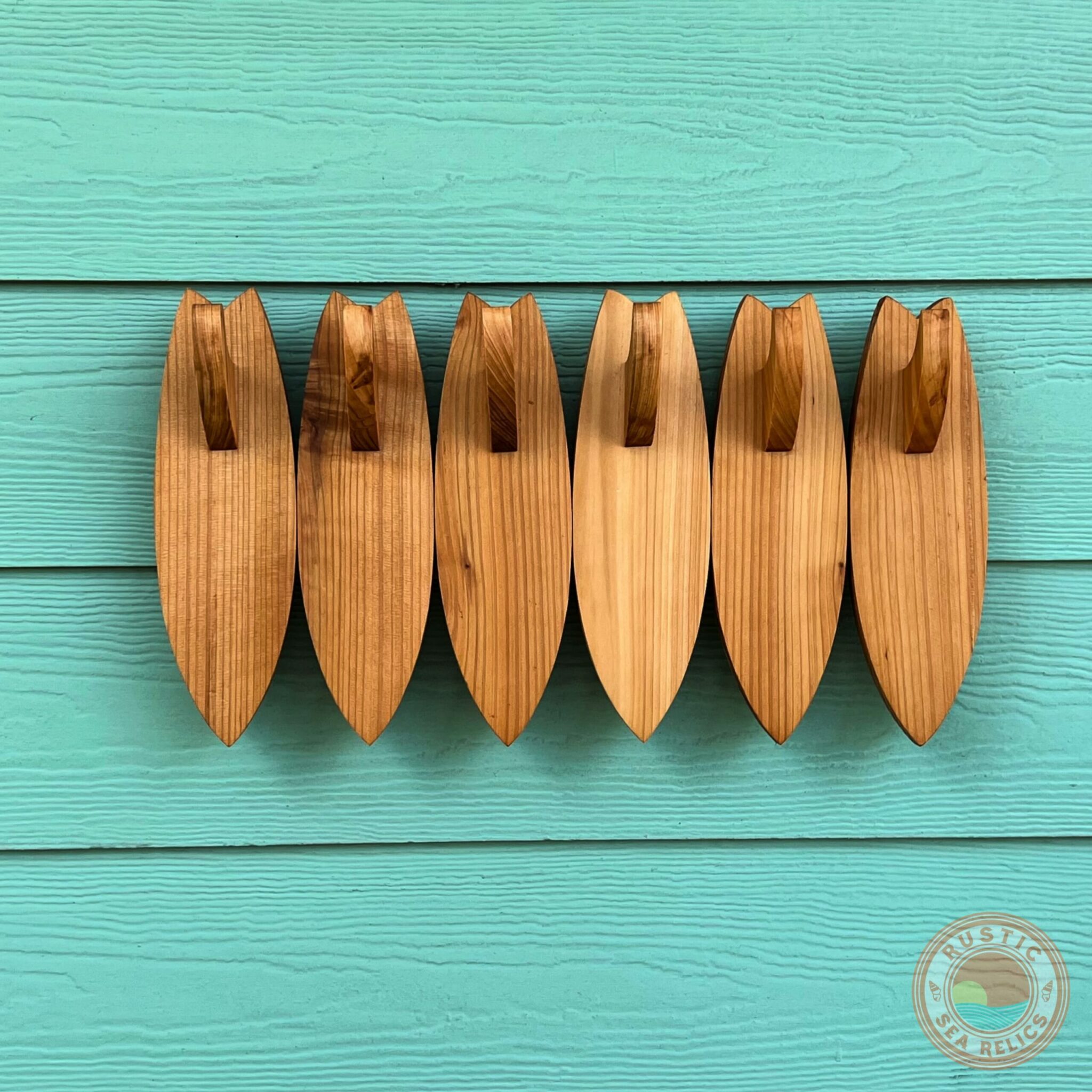 Surfboard Towel Rack (Tropical Decor) - Rustic Sea Relics
